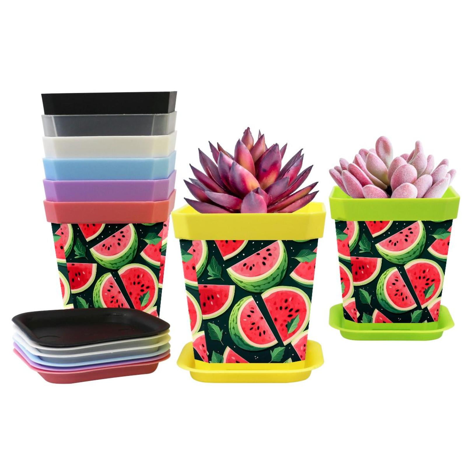 Plant Pots with Drainage - Home Decor Flower Pots for Indoor Planter ...