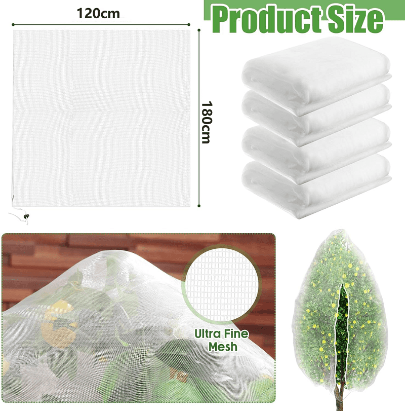 Plant Protection Bag Cover Netting Mesh for Fruit Vegetable Tree ...
