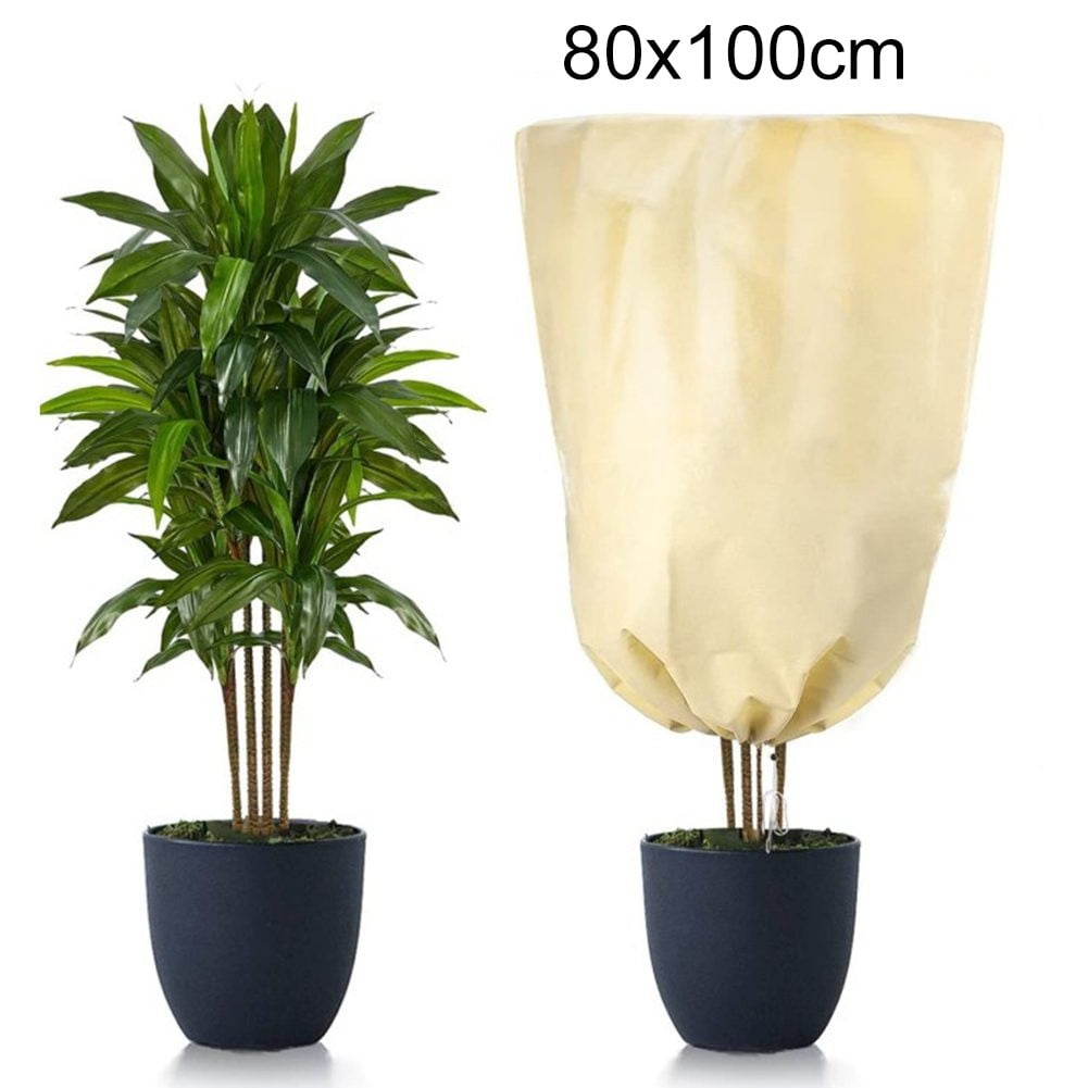 Plant Protection Cover Reusable Frost Cold Protection Drawstring Winter ...