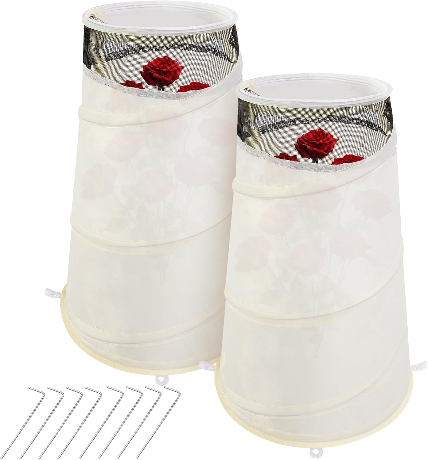 Plant Protector Cover - 20"x13"x9" Pop Up Rose Cone & Garden Cloche ...