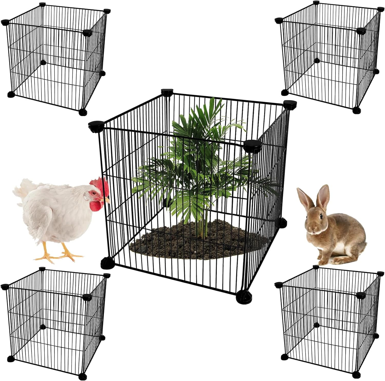 Plant Protectors from Animals,20 PCS&13.8",DIY Plant Cages to Keep ...