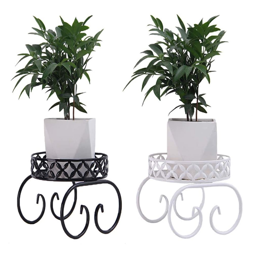 Plant Rack Flower Shelf Garden Decor Flower Rack Wrought Iron Balcony ...