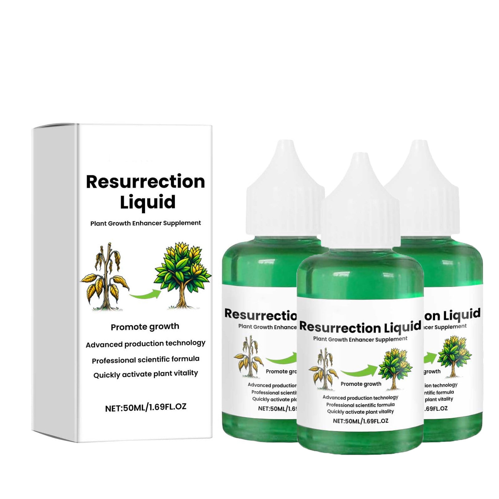 Plant Resurrection Liquid – 50ml Plant Growth Enhancer, Phyto Vitamin ...