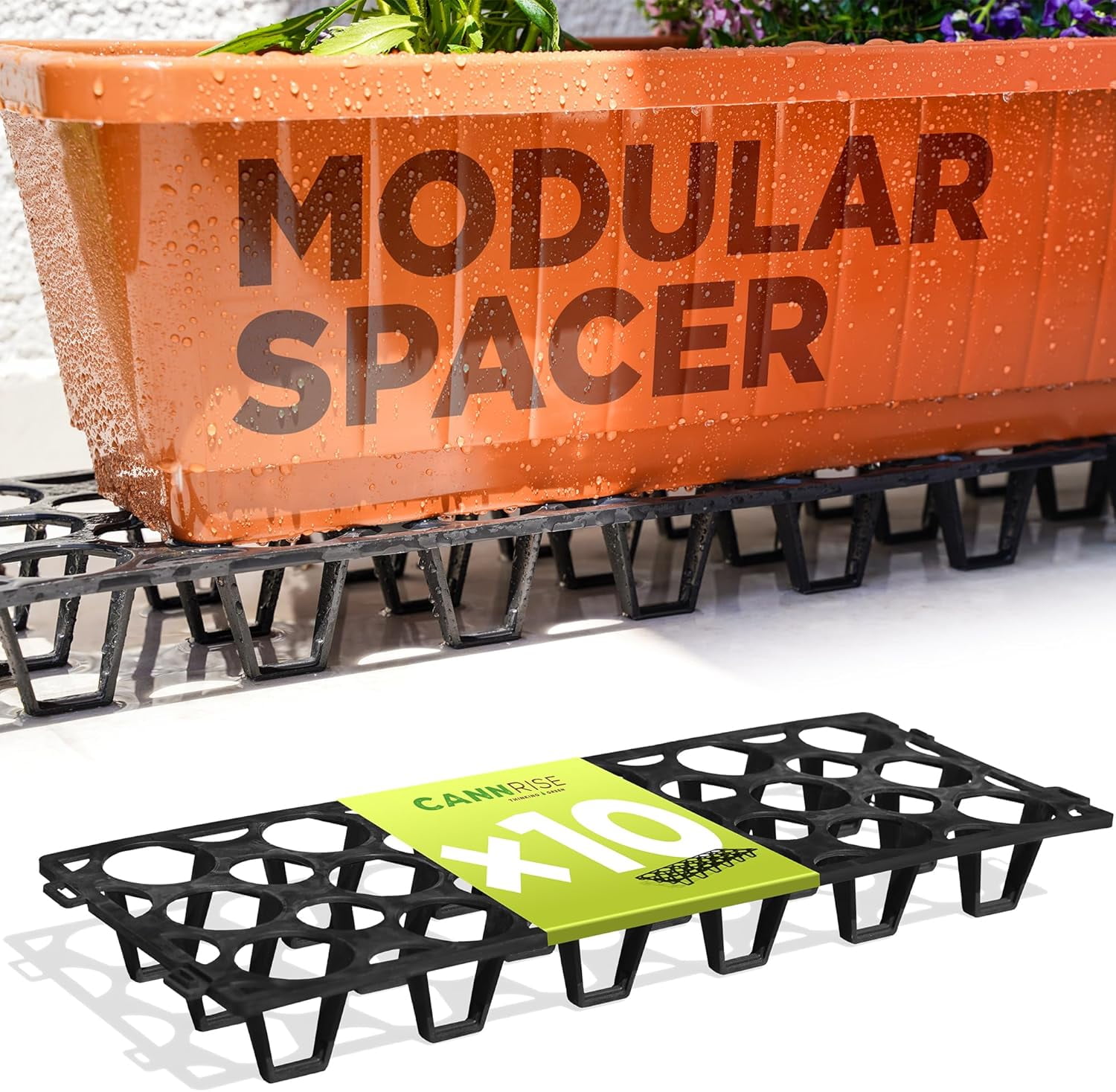 Plant Riser 10 Pack – Modular Pot Spacer for Grow Bags, Planters ...