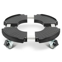4 Pack Heavy-Duty Metal Plant Rollers, Large Rolling Stand Base with ...