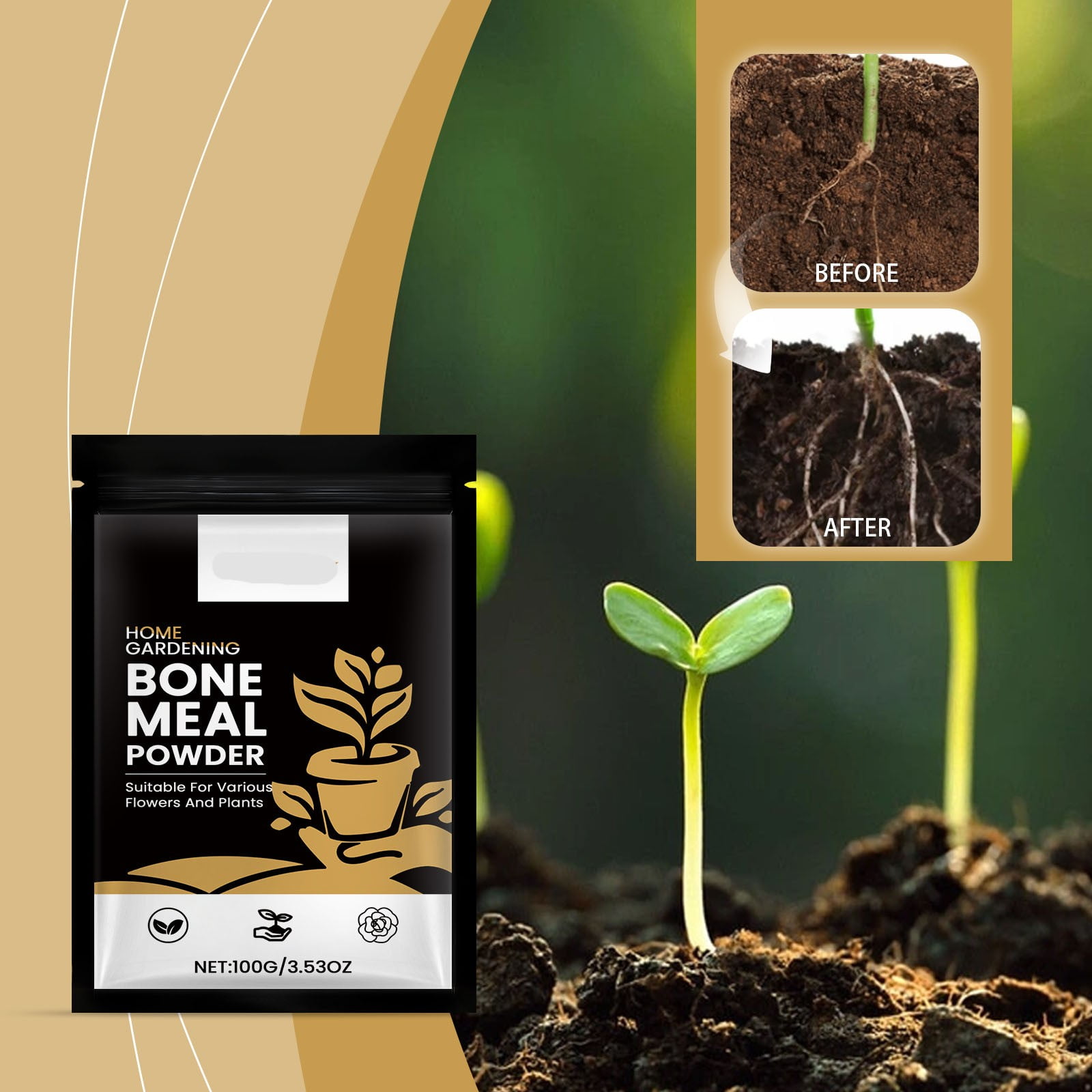 Plant Rooting Powder - Home Gardening Bone Meal Powder - Rooting Powder ...