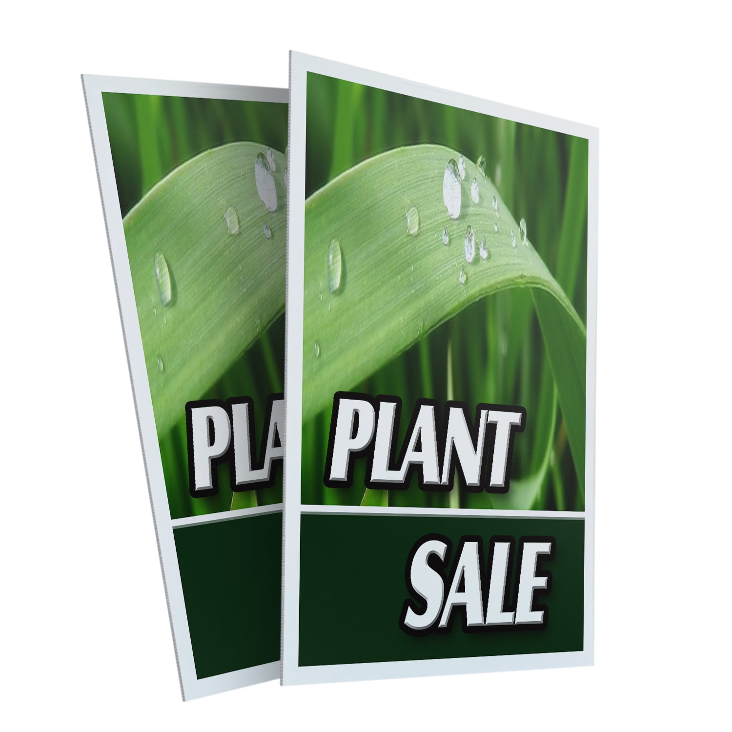 Plant Sale (2-PACK) 24" x 36" Plastic Signs | Sign Insert 4mm ...