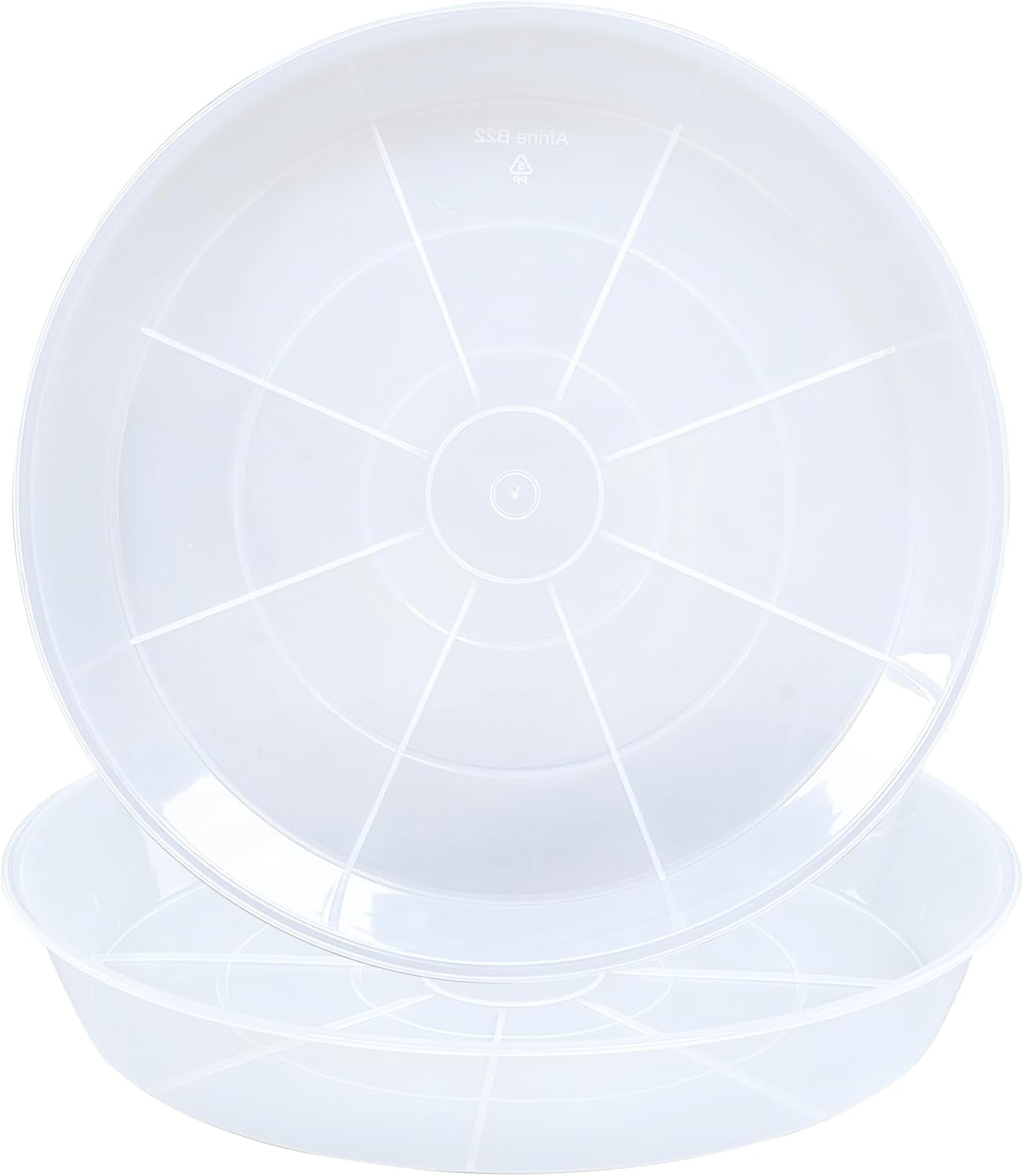Plant Saucer 10 Inch 2 Pack, Clear Plant Saucers Are Thick Sturdy ...