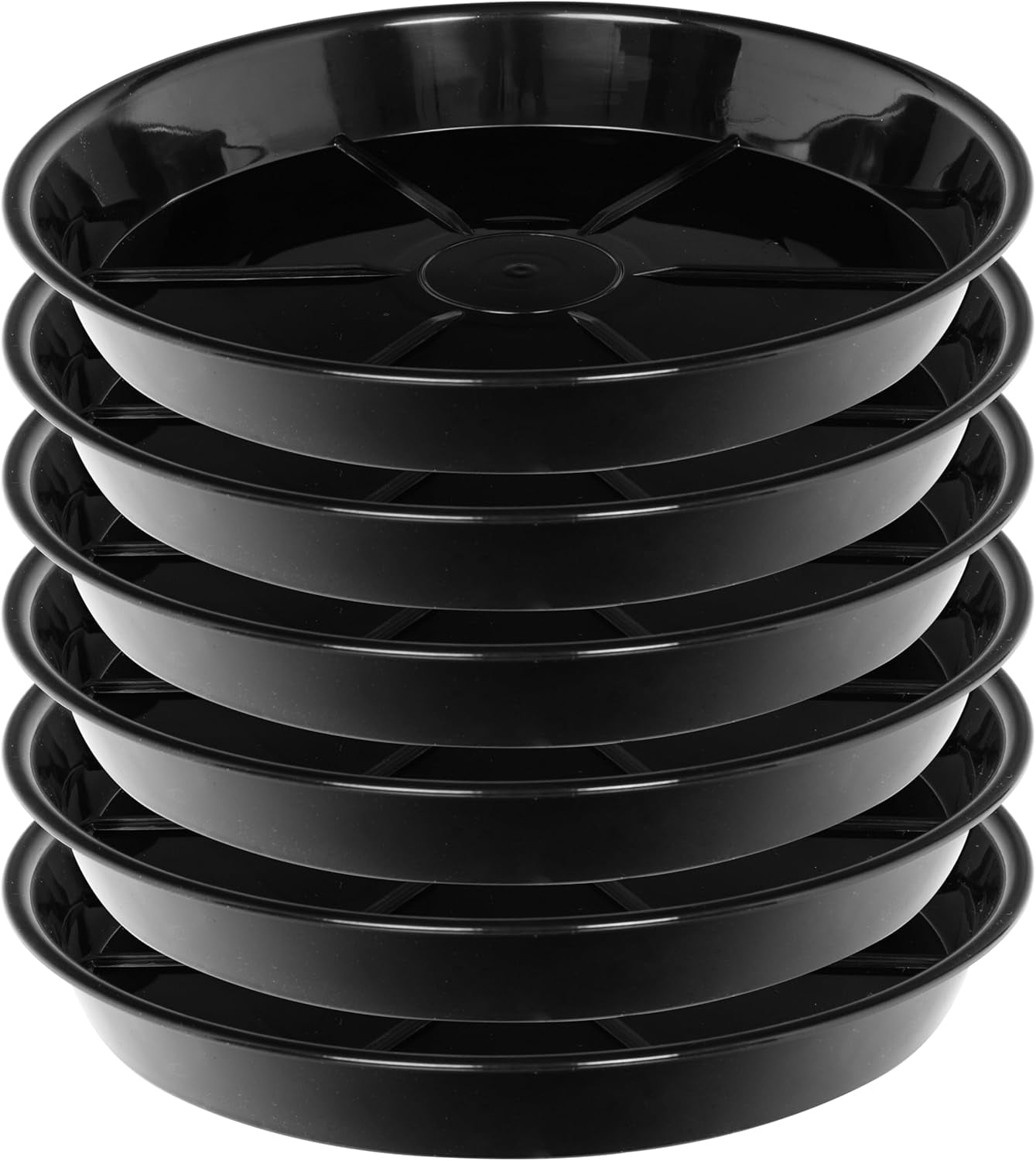 Plant Saucer 12 Inch 6 Pack, Plant Trays for Pots Heavy Duty Round ...