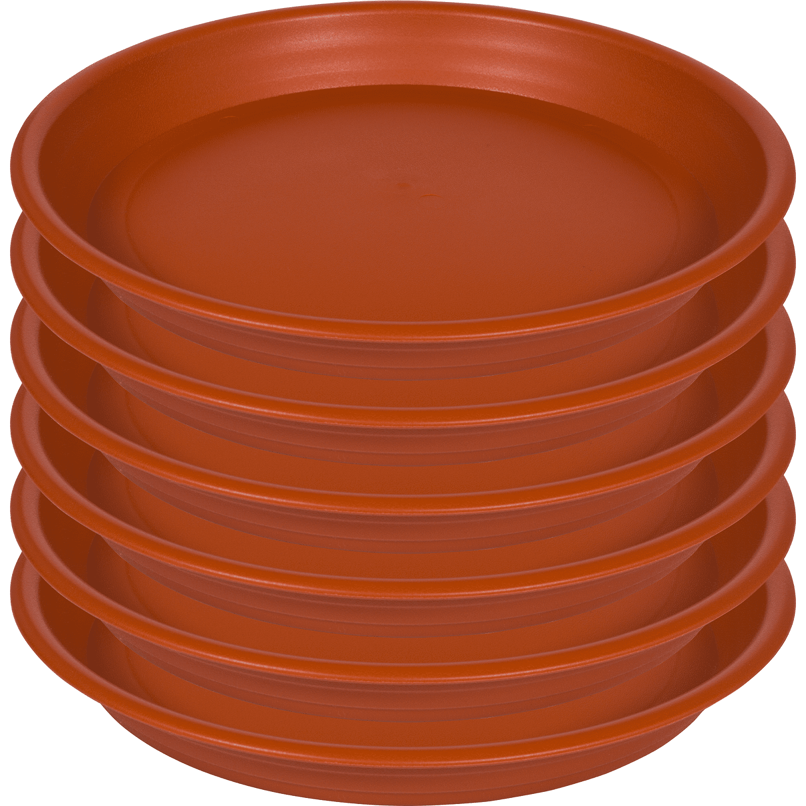 Plant Saucer 12 inch 13 inch (12.7"), 6 Pack Plastic Large Flower ...