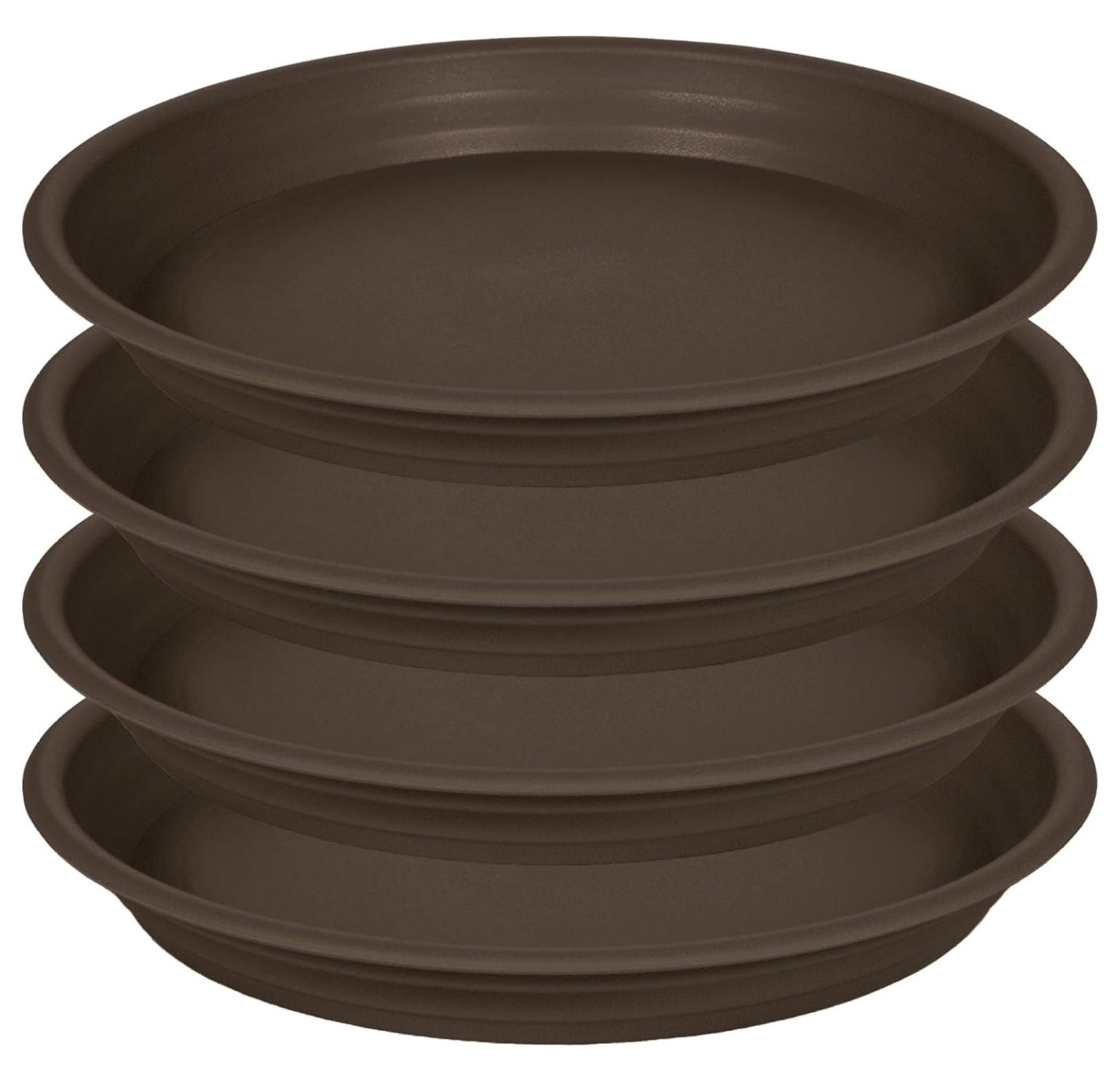 Plant Saucer 12 inch, 4 Pack 13 inch (12.7") Plastic Large Flower ...