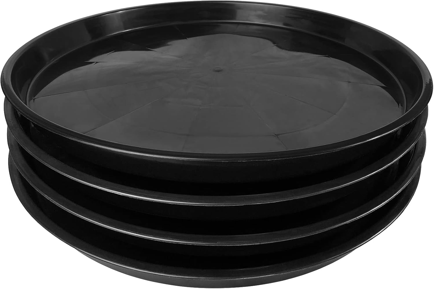 Plant Saucer 14 16 18 20 22 Inch, 4 Pack Heavy Duty Large Plant Tray ...