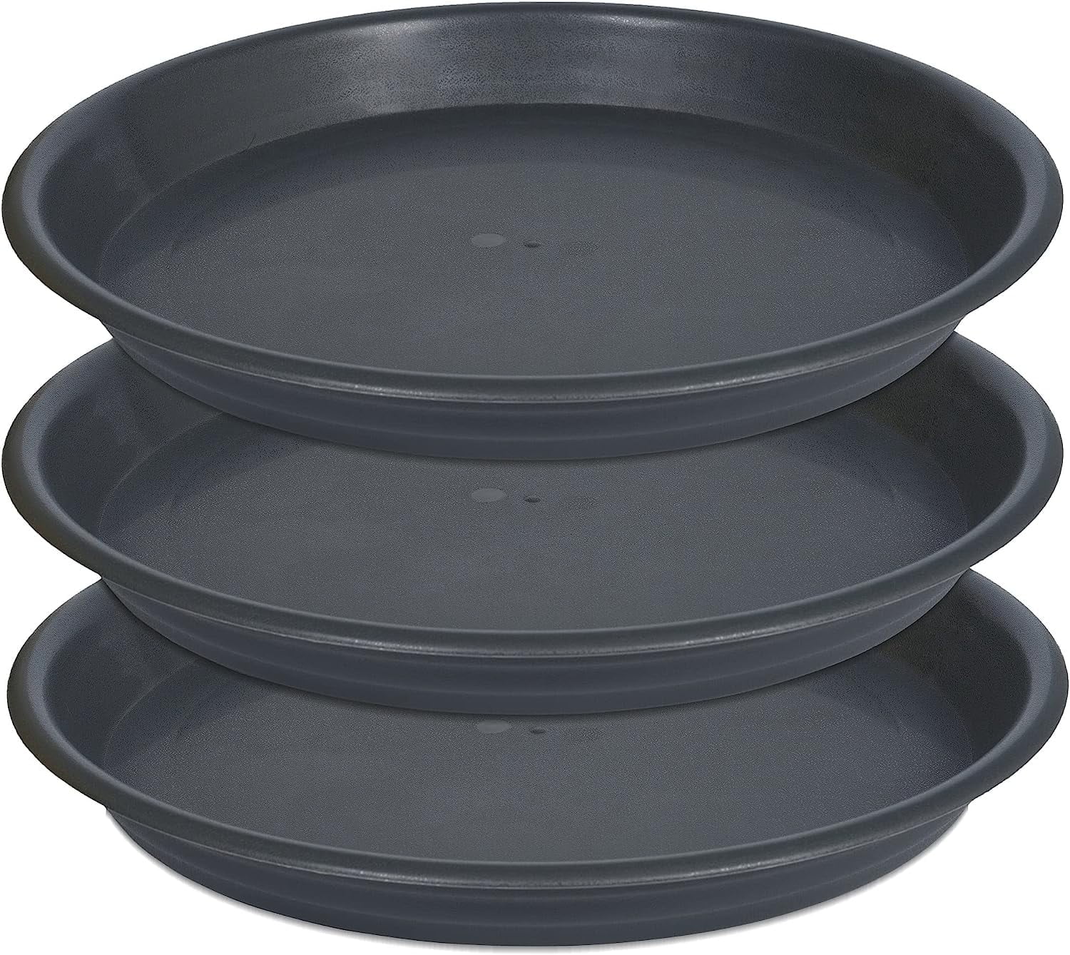 Plant Saucer 14 Inch, 3 Pack Drip Trays for Flower Pot, Heavy Duty ...