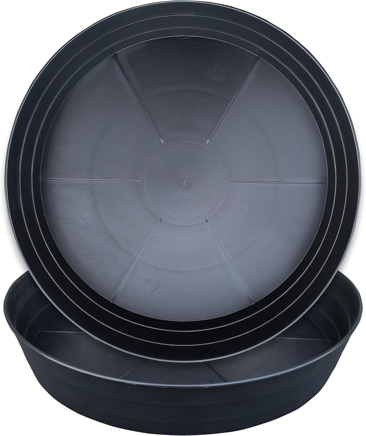 Plant Saucer 18 Inch, Extra Large Planter Saucer 2 Pack, Plastic Plant ...