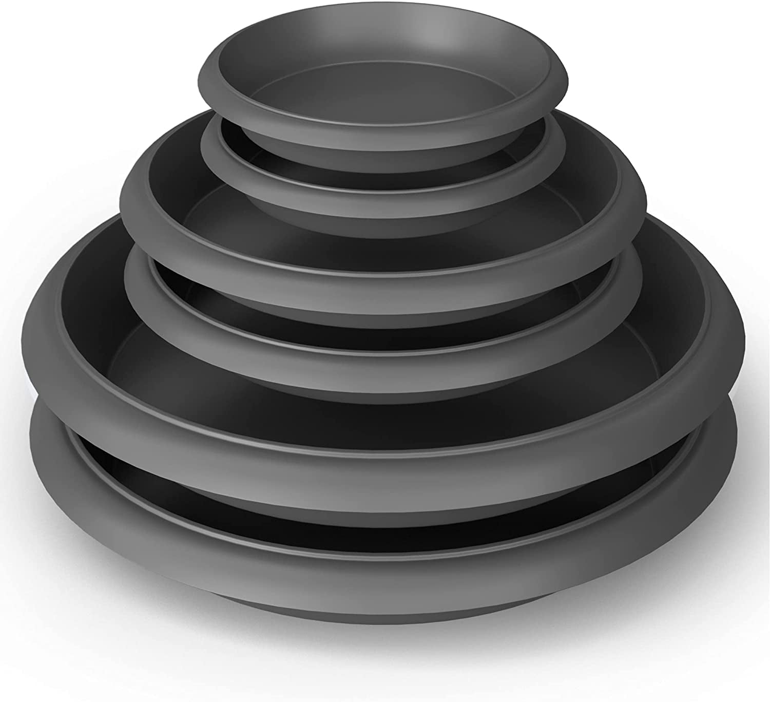 Plant Saucer 6 Pack Drip Trays Planter Pot Base Heavy Duty Plastic ...