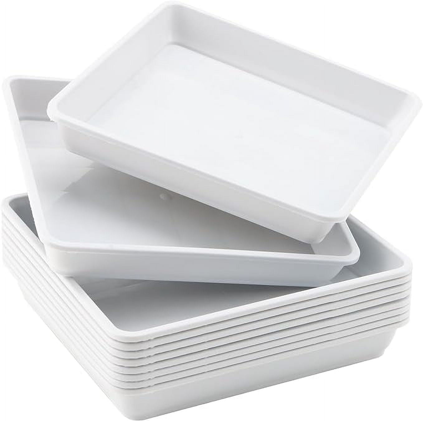 Plant Saucer, 8Inch Plastic Square Pots Tray Catch Water, Flower Plant ...