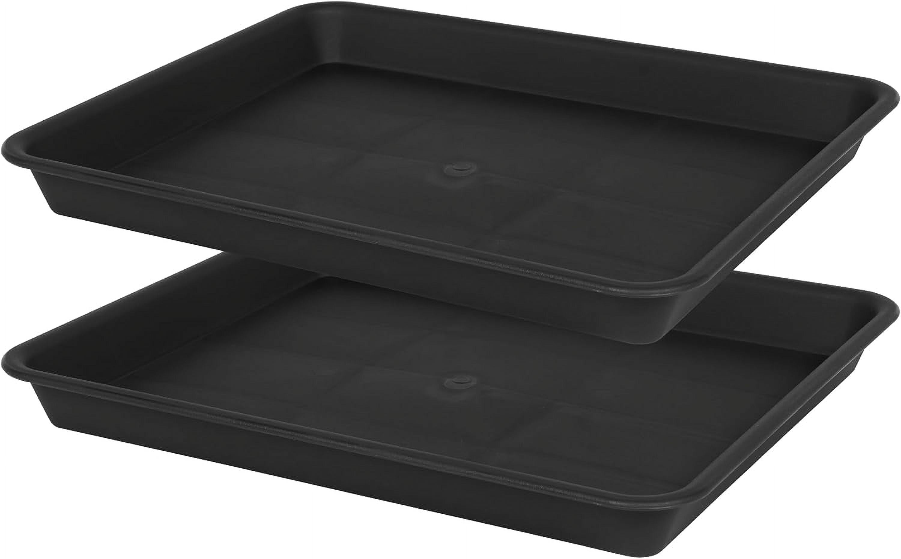 Plant Saucer Growing Tray, Seed Starter Tray Rectangular, Heavy Sturdy ...
