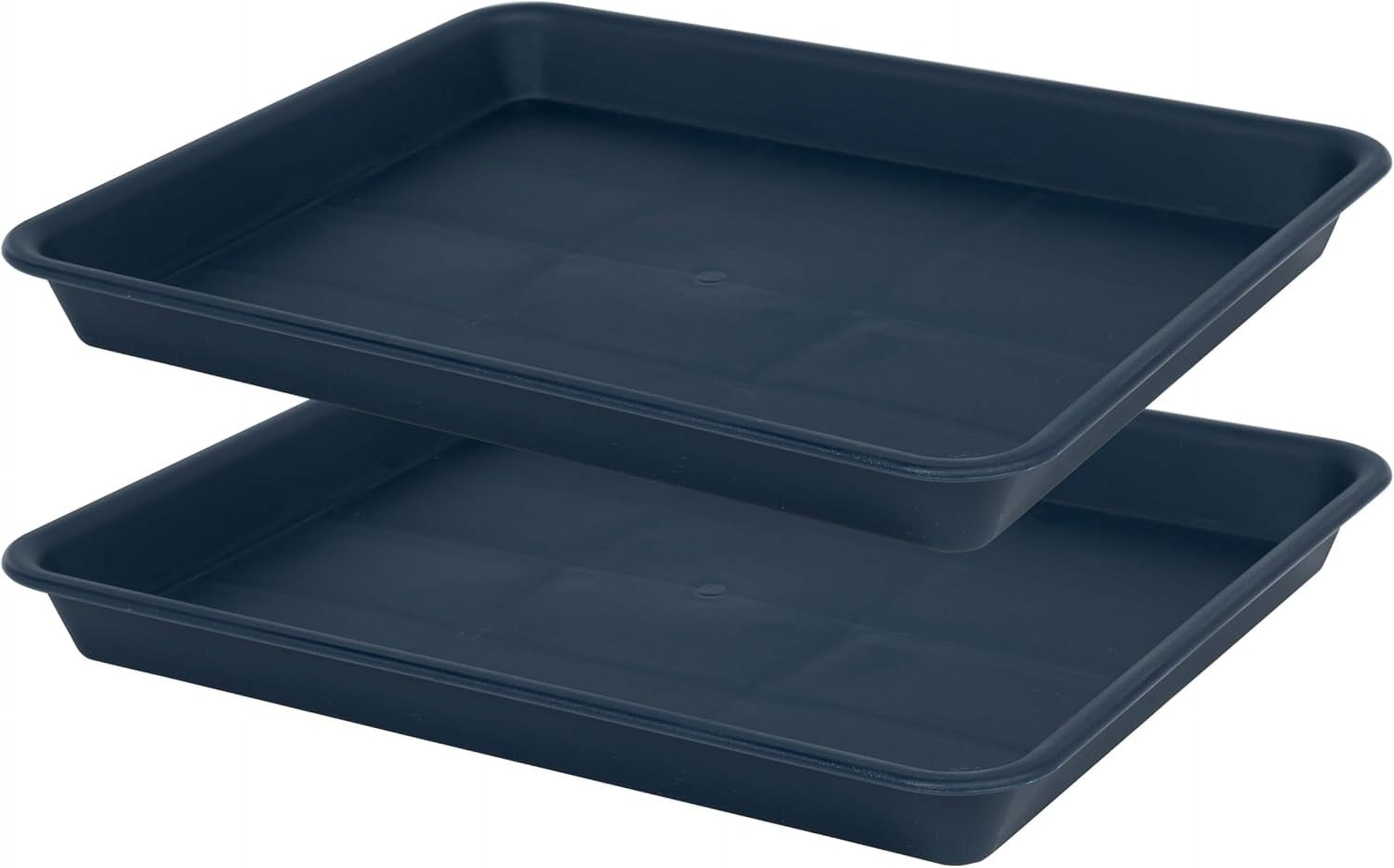 Plant Saucer Growing Tray, Seed Starter Tray Rectangular, Heavy Sturdy ...