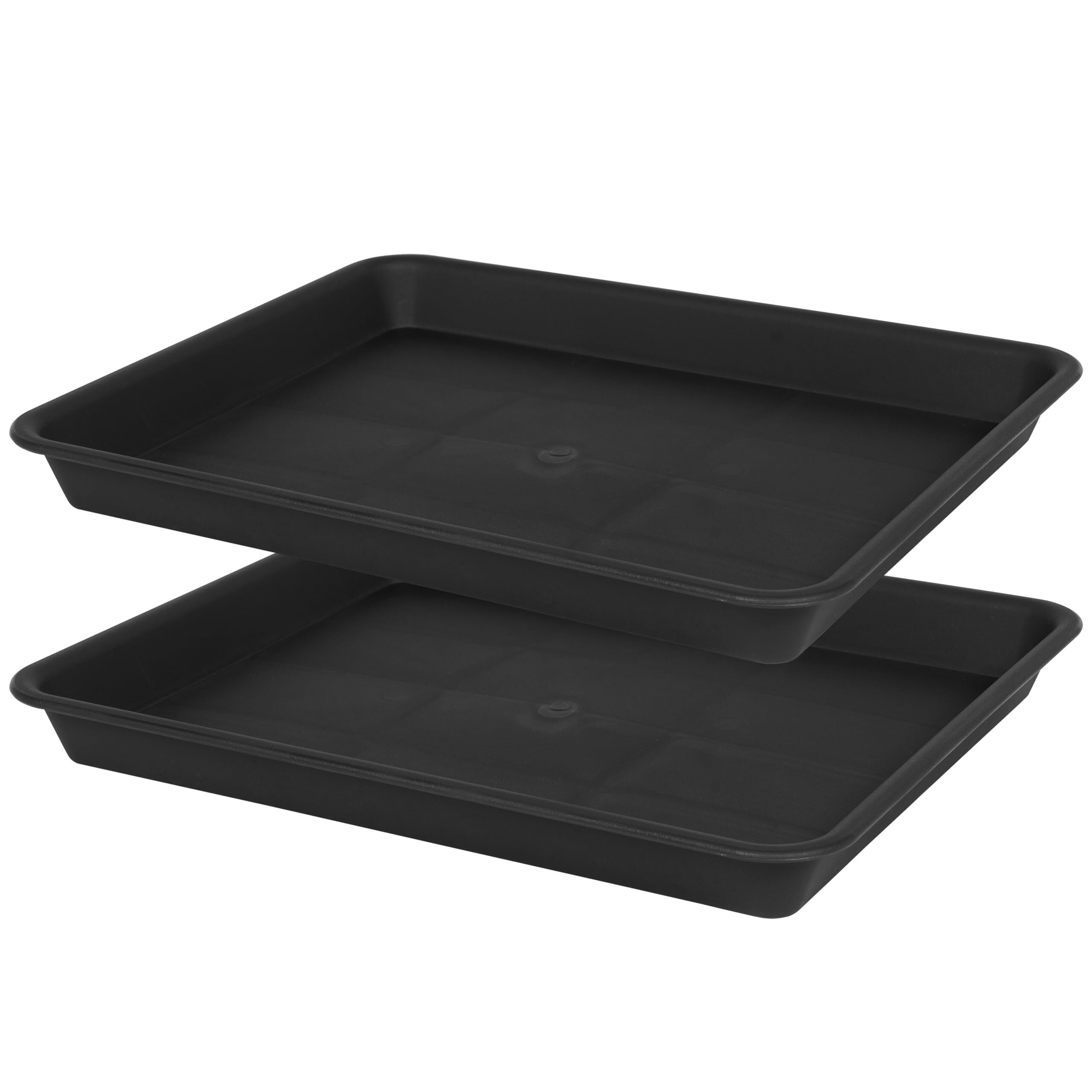 Plant Saucer Growing Trays, Seed Starter Tray, 14"x11", Heavy Sturdy ...