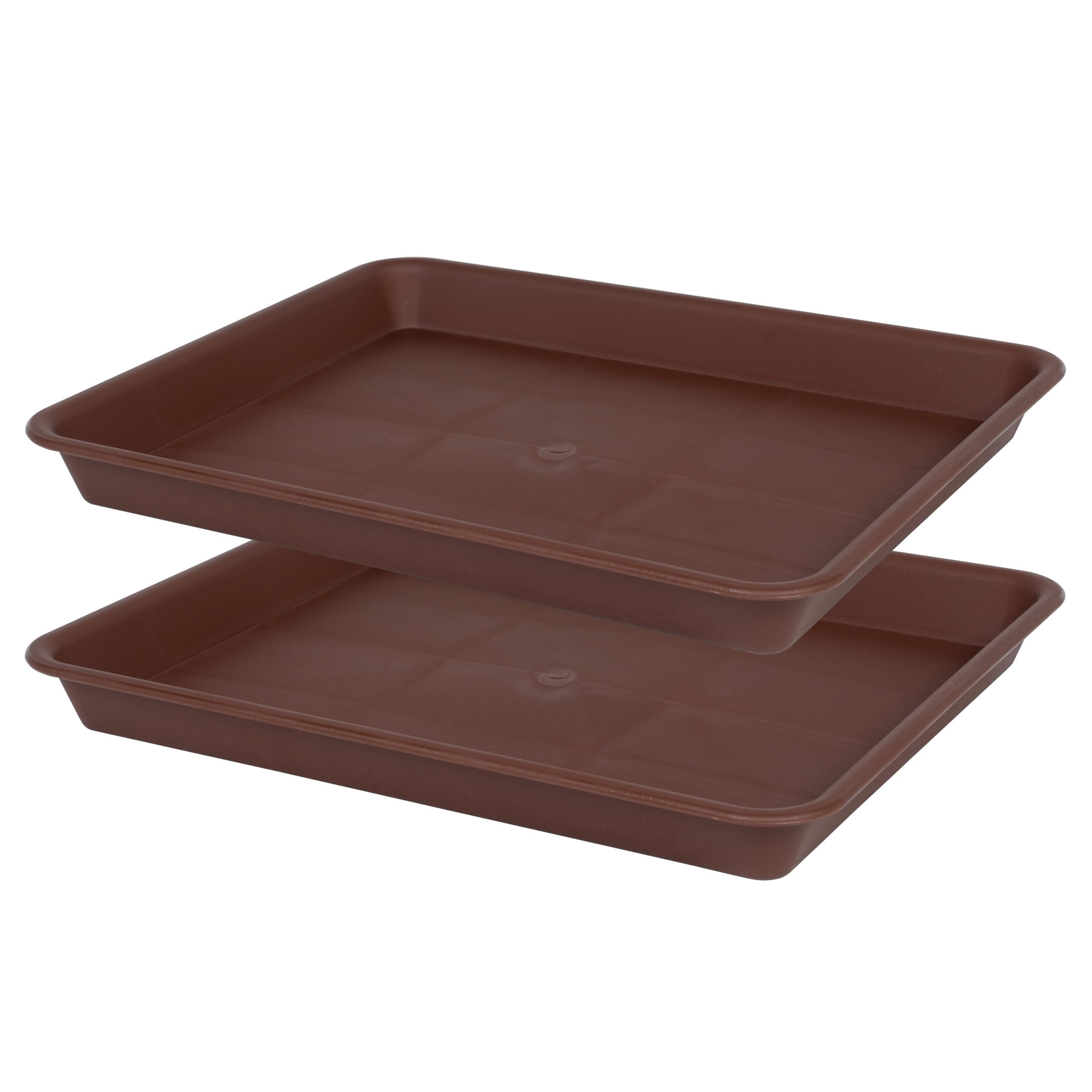 Plant Saucer Growing Trays, Seed Starter Tray, 14"x11", Heavy Sturdy ...