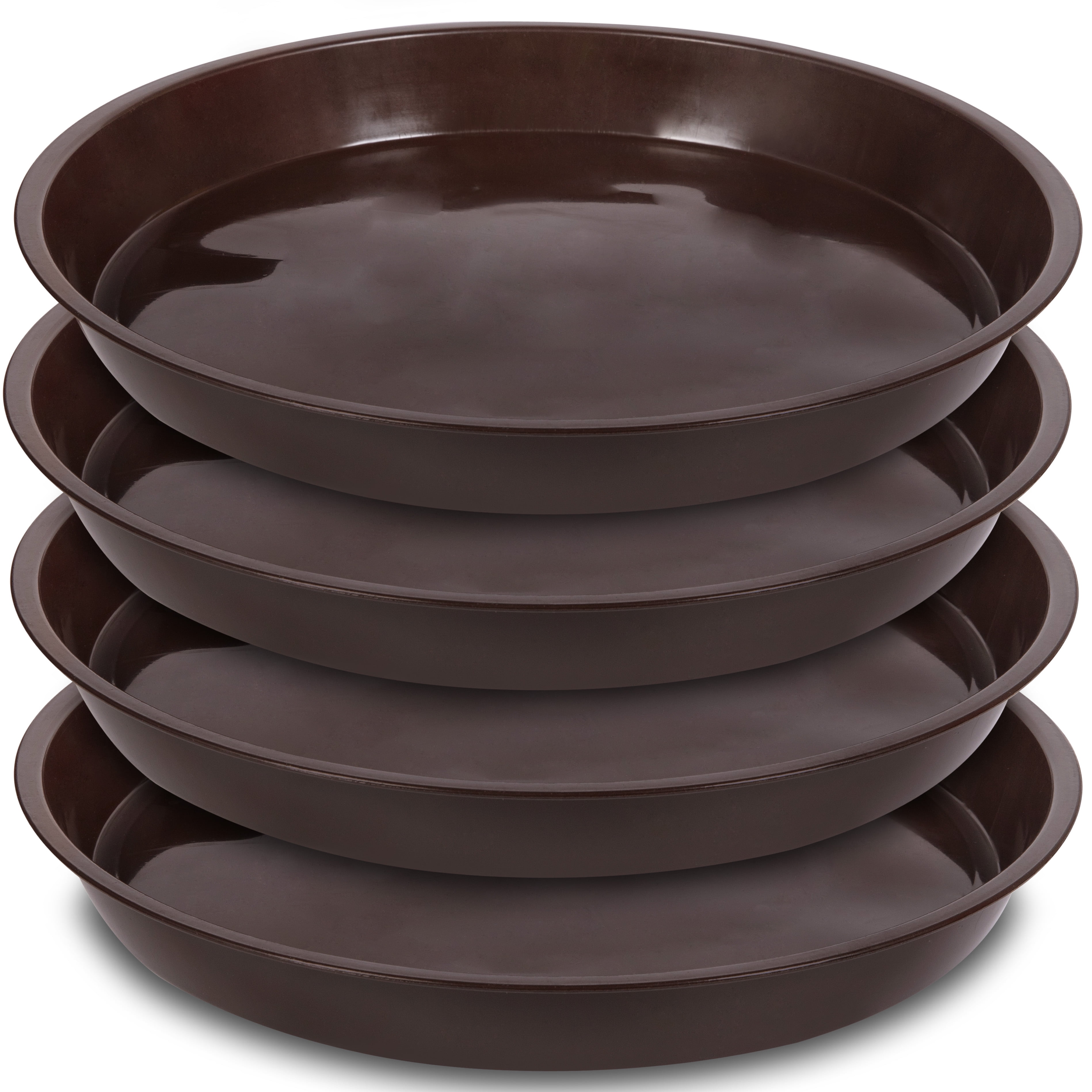 Walmart 24 inch Plant Saucer Pot Tray, 4 Pack, Indoor/Outdoor, Assorted ...