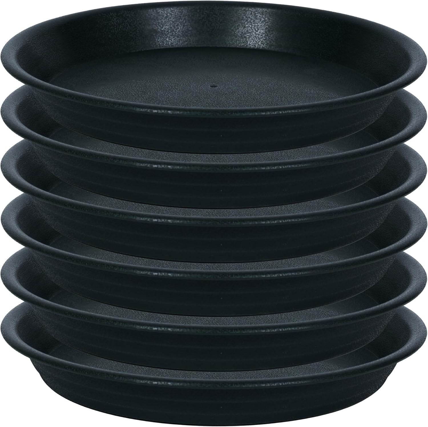 Plant Saucer Pot Tray 4 inch, 6 Packs Plastic Flower Planter Saucers ...