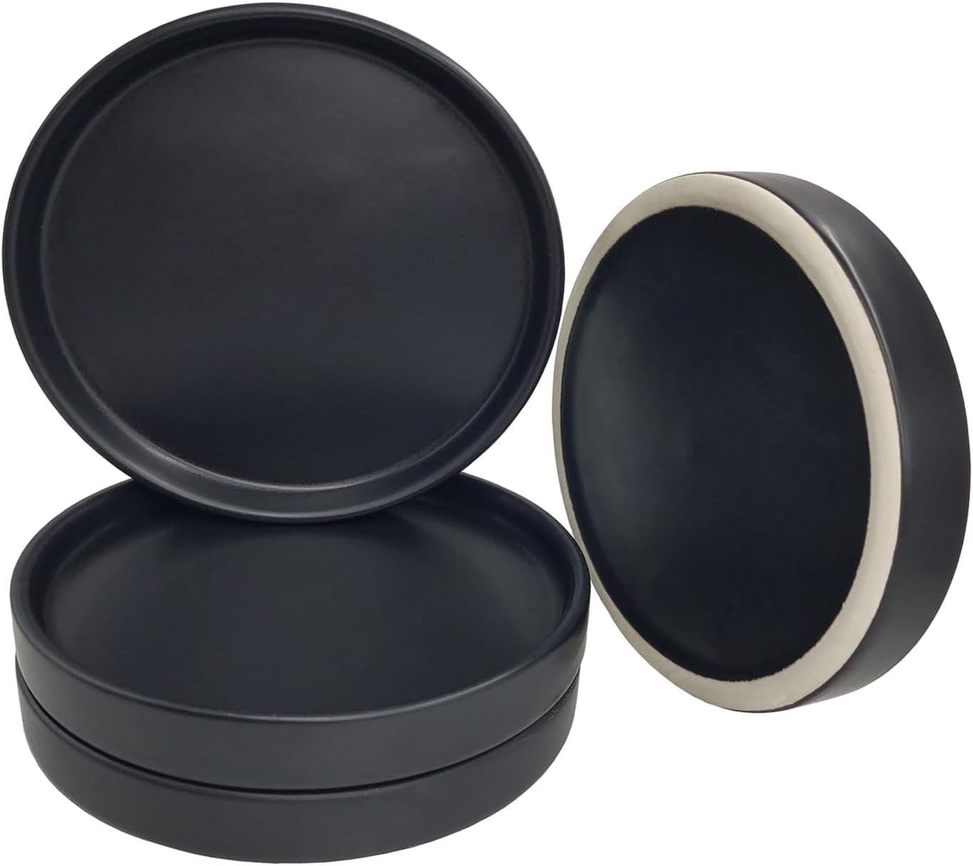 Plant Saucer Pot Tray Planter Saucers 4 5 6 7 8 9 10 11 12 Inch Black 4 ...