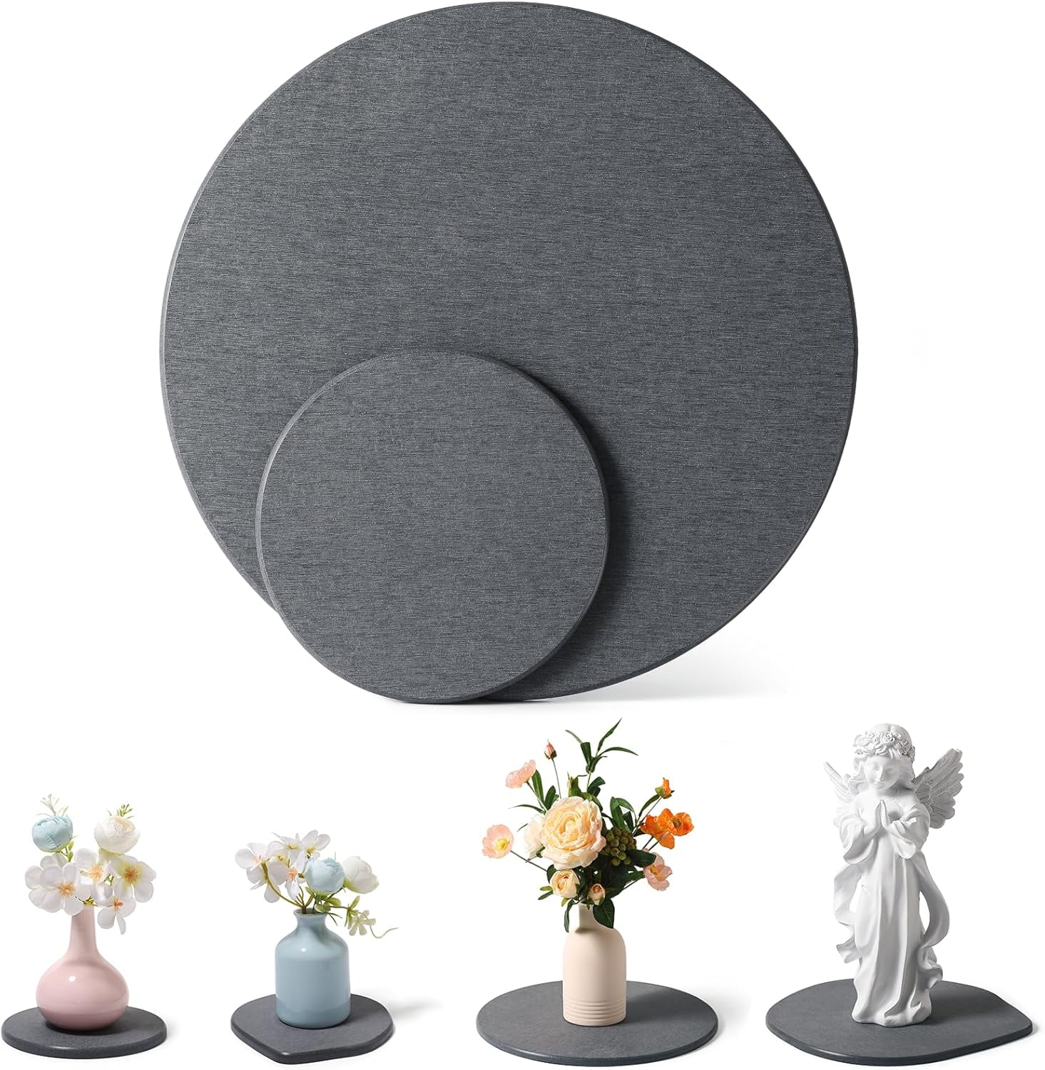 Plant Saucer Round Diatomite Super Absorbent Stone Plant Trays Durable ...