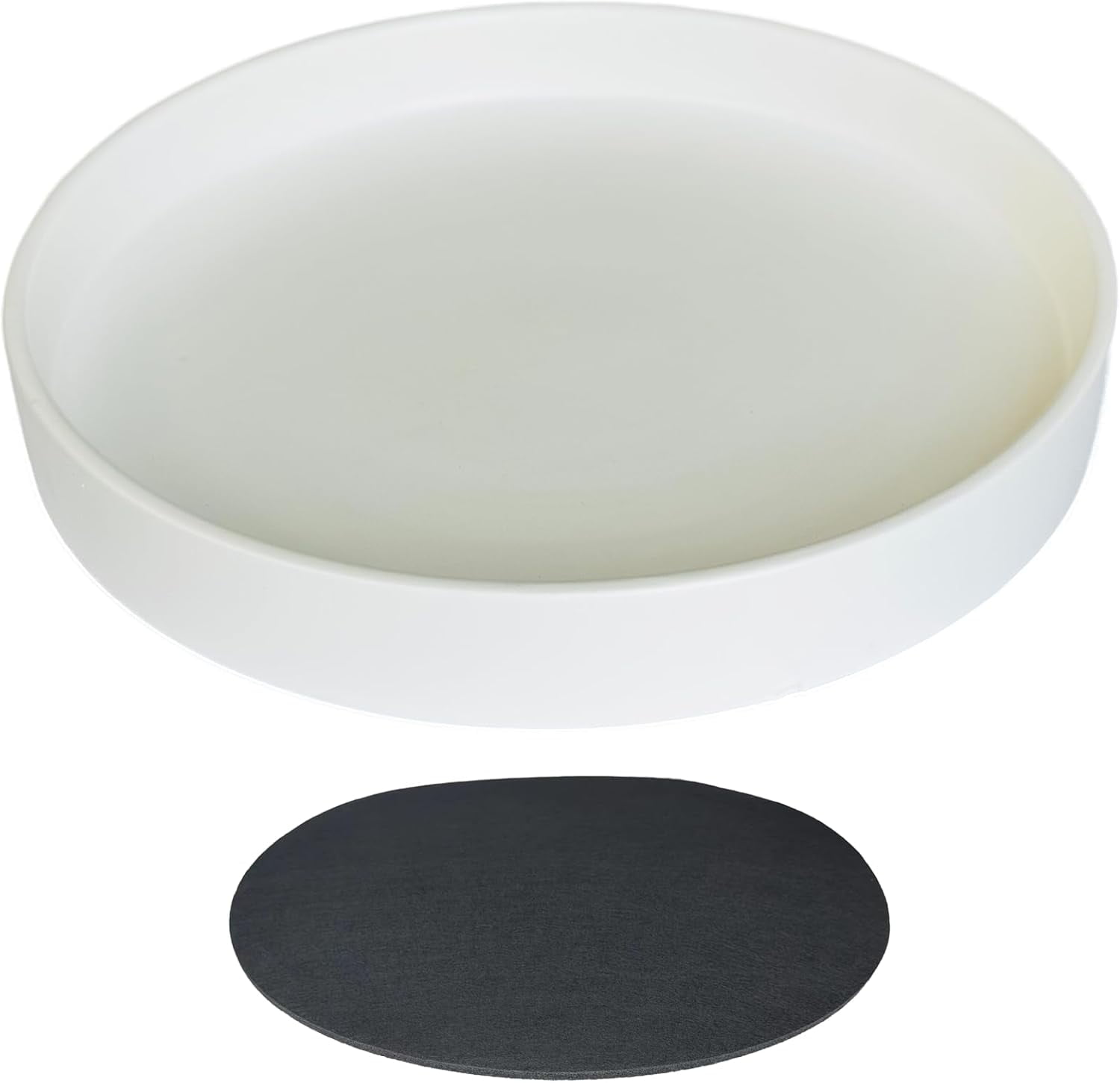 Plant Saucer White Ceramic Deep Pot Tray - 1 Pack 15 inch, Planter ...