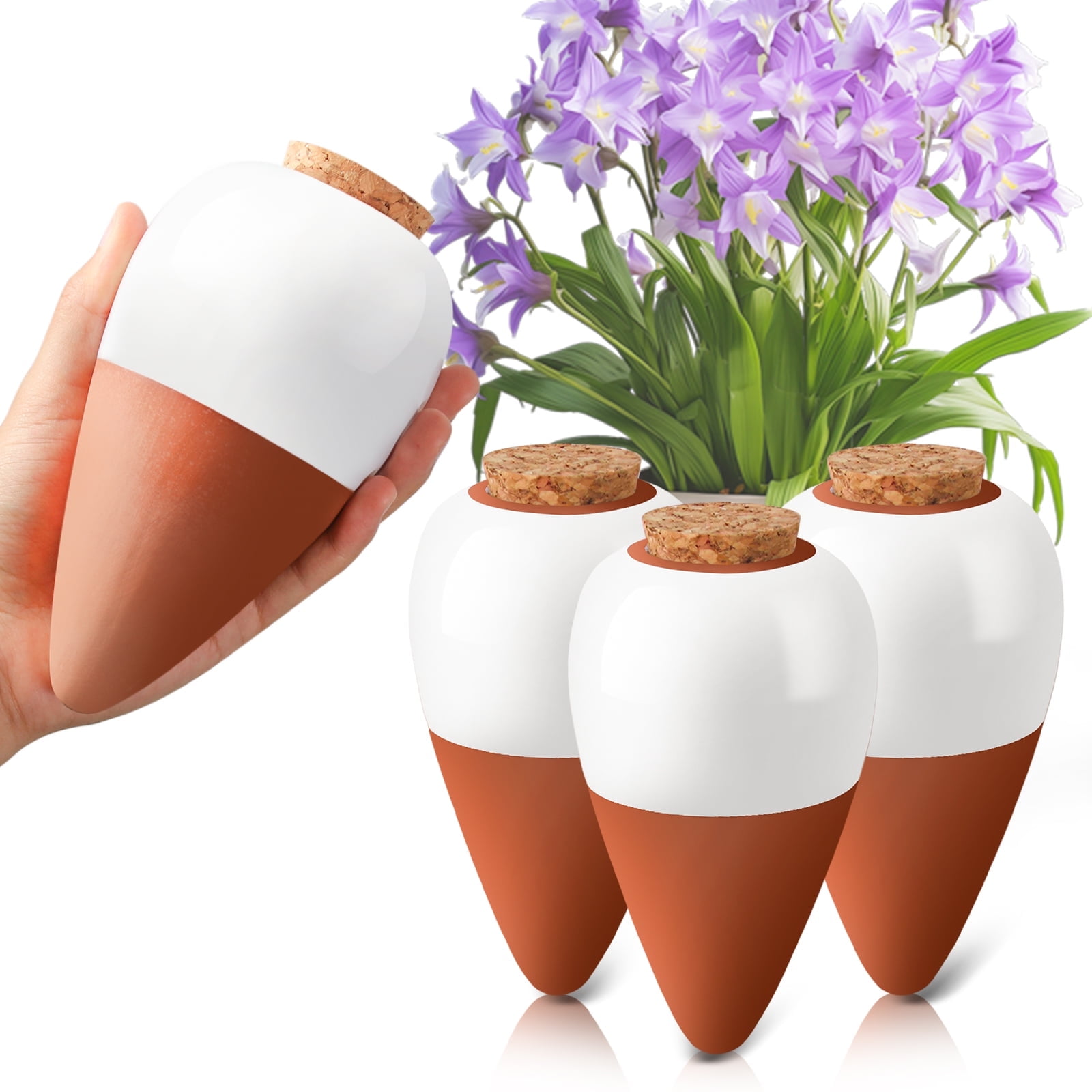 Starrth Terracotta Watering Spikes, Self Watering System, Slow Release ...