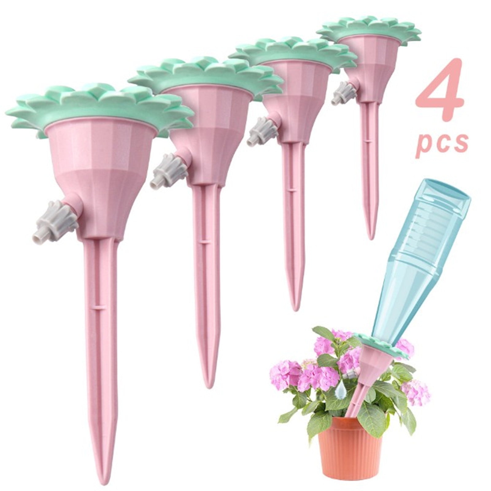 Plant Self Watering Spikes,Adjustable Plant Watering Devices with Slow ...