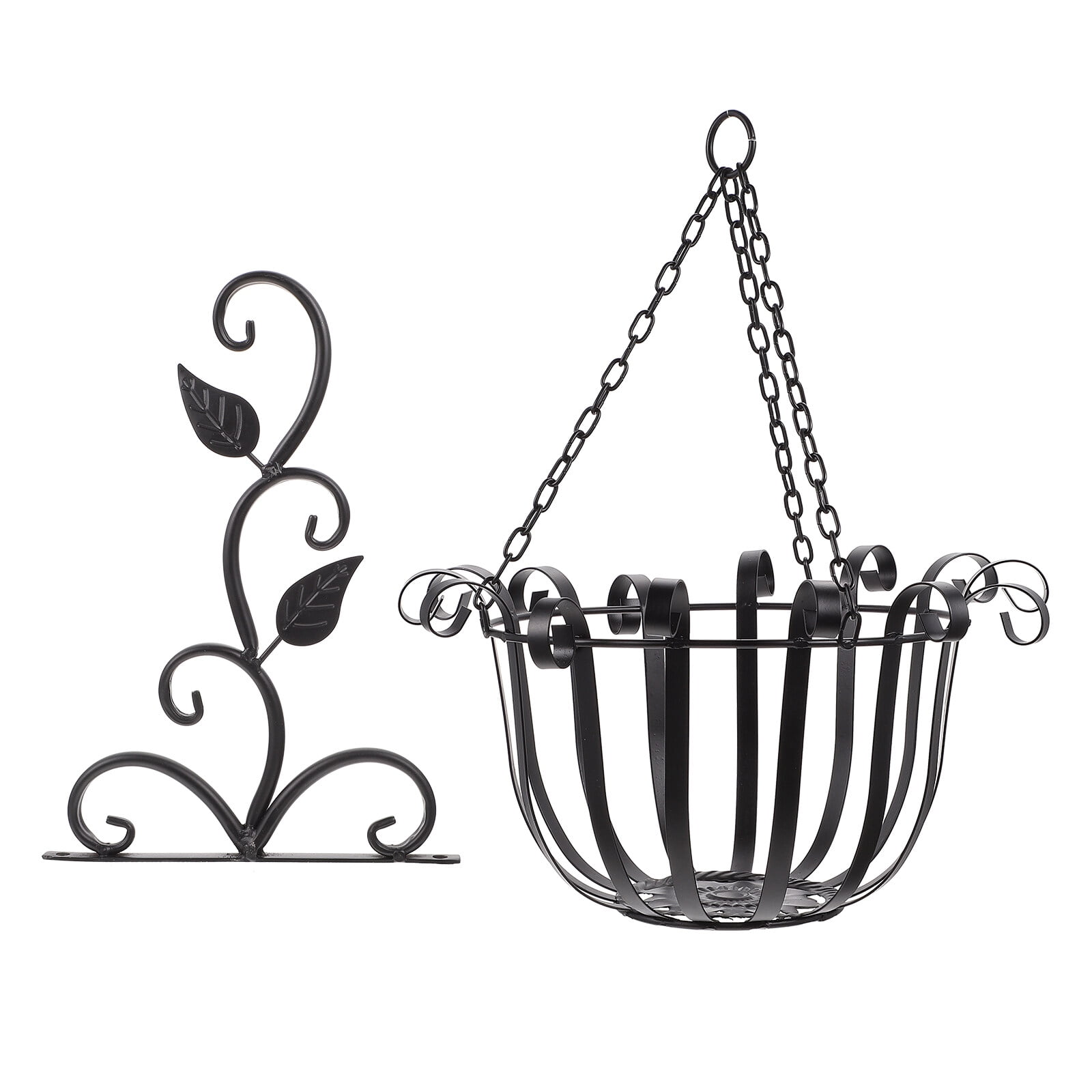 Worgeous Hanging Garden Planter with Flower Shelf Made of Iron for ...