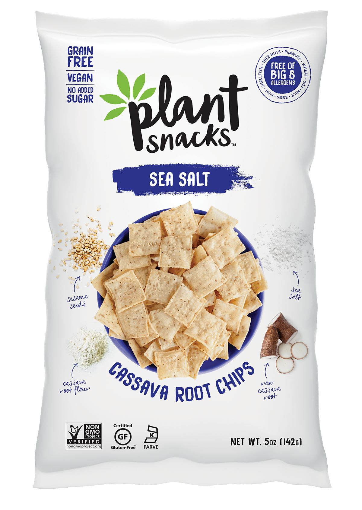 Plant Snacks Sea Salt Plant Thins, 5 oz - Walmart.com