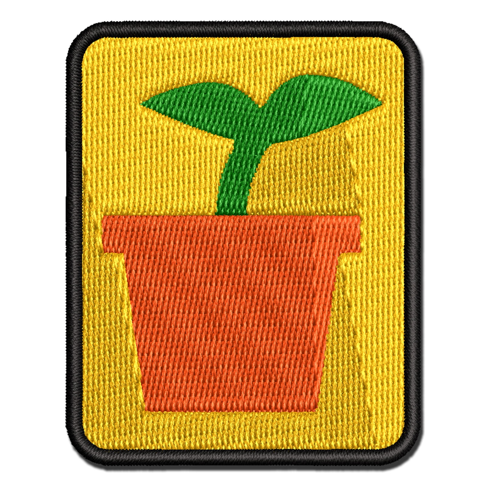 Plant Sprout Gardening Solid Applique Multi-Color Embroidered Hook ...