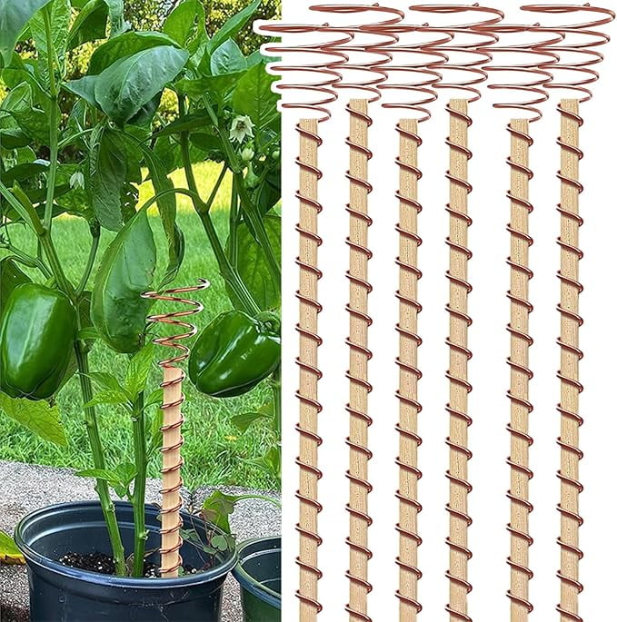 Plant Stake Garden Stake Long Electroplated Copper Coil Gardening ...