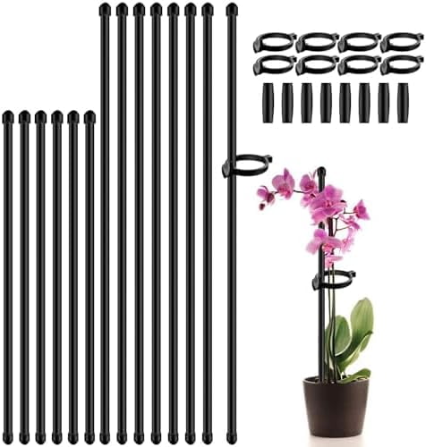 Plant Stakes 17inch &11inch Adjustable Length Plant Support Stake 16Pcs ...
