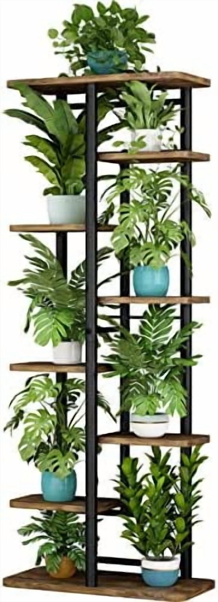 Plant Stand 5 Tier 6 Plant Multiple Flower Rack Holder Shelves Rack ...