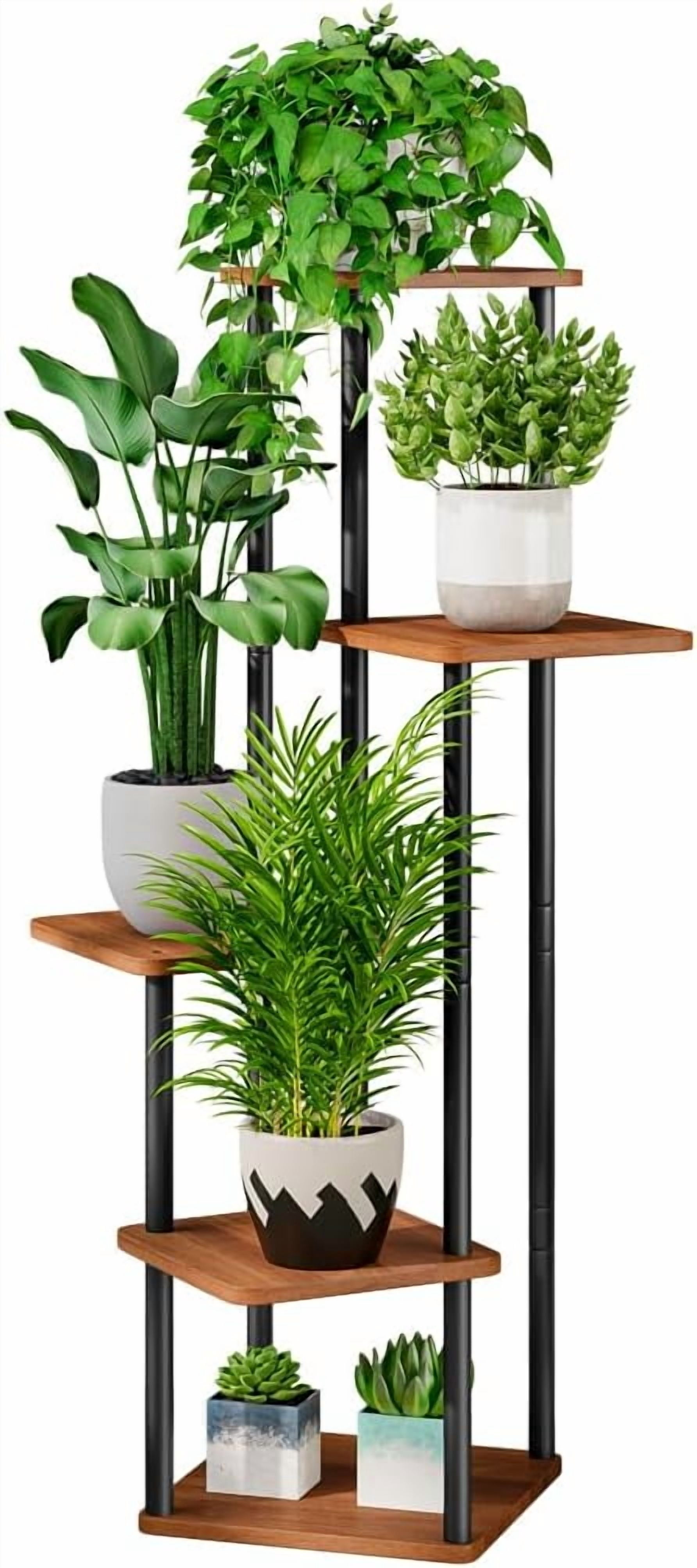 Plant Stand 5 Tier Indoor Metal Flower Shelf for Multiple Plants Corner ...