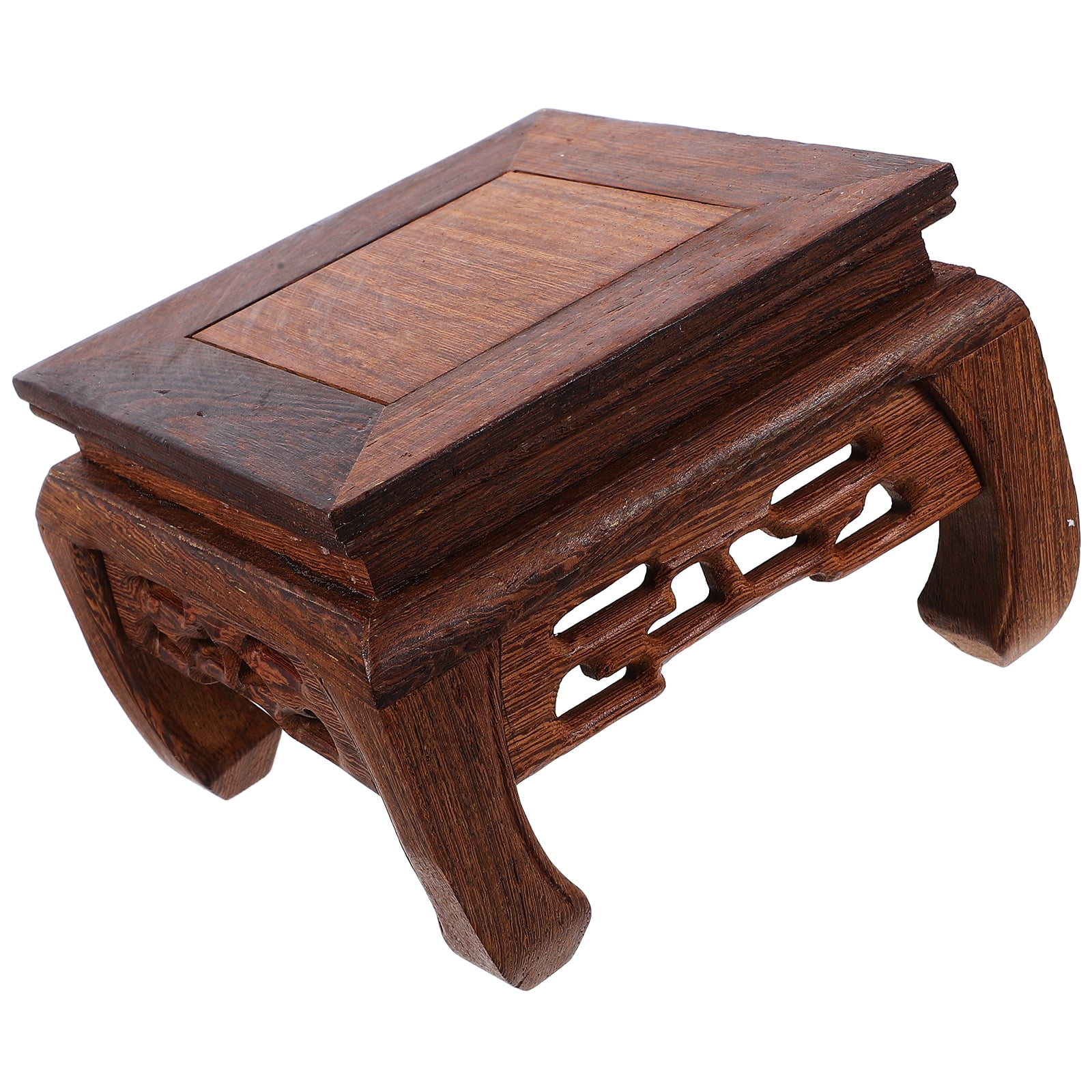 HOMEMAXS Wooden Square Shelf Tank Stand Vase Display Stand Fish Bowl ...