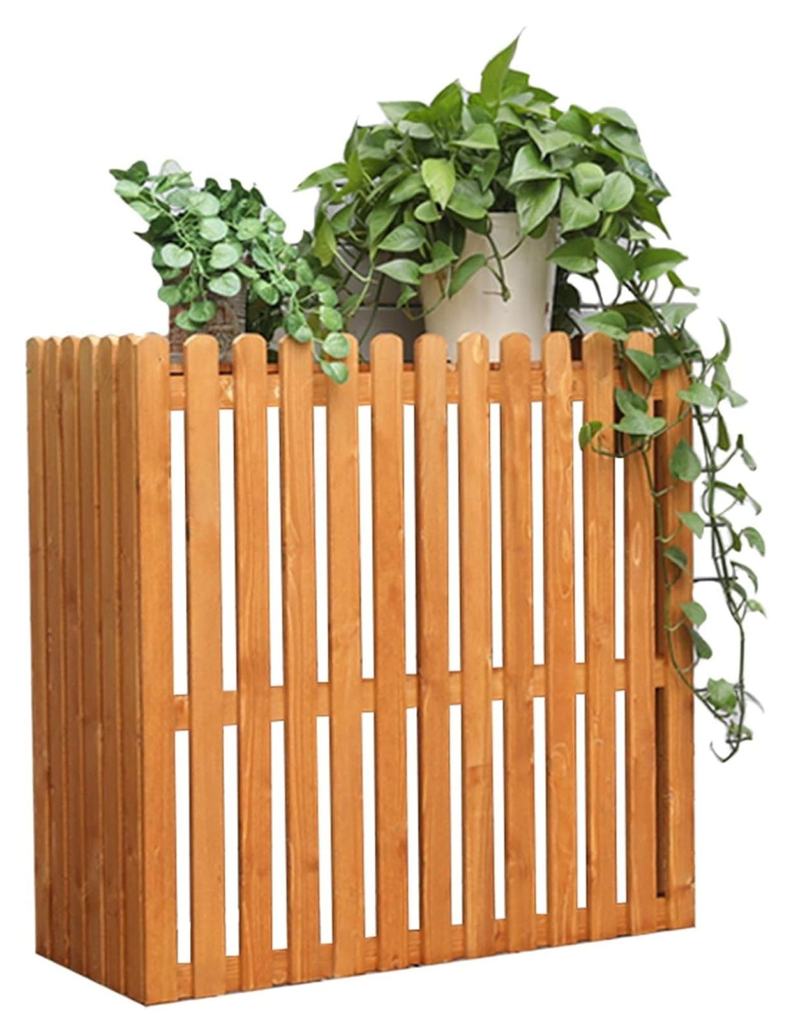 Plant Stand Heavy Duty Wooden Air Conditioner Cover Covers for Outside ...