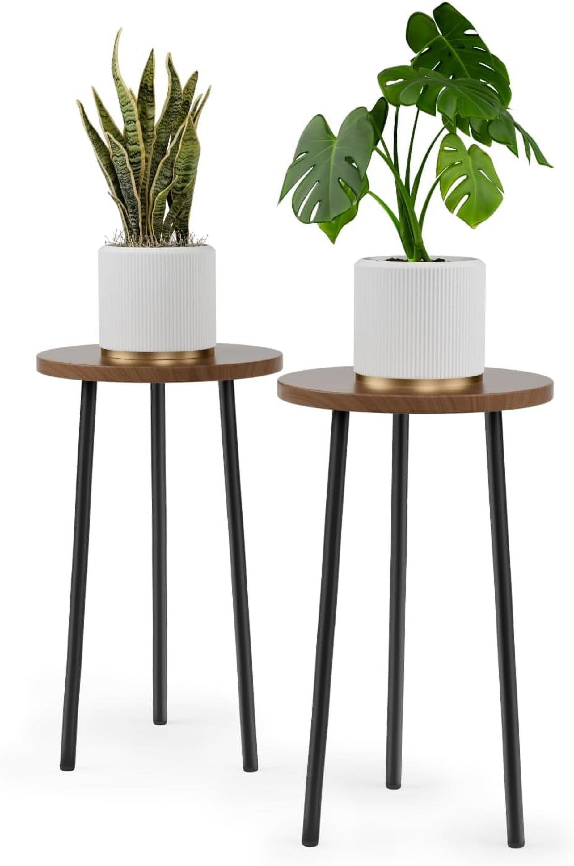 Plant Stand Indoor 2 Pack: Corner Wood 20 Inch Plant Stand Mid Century ...