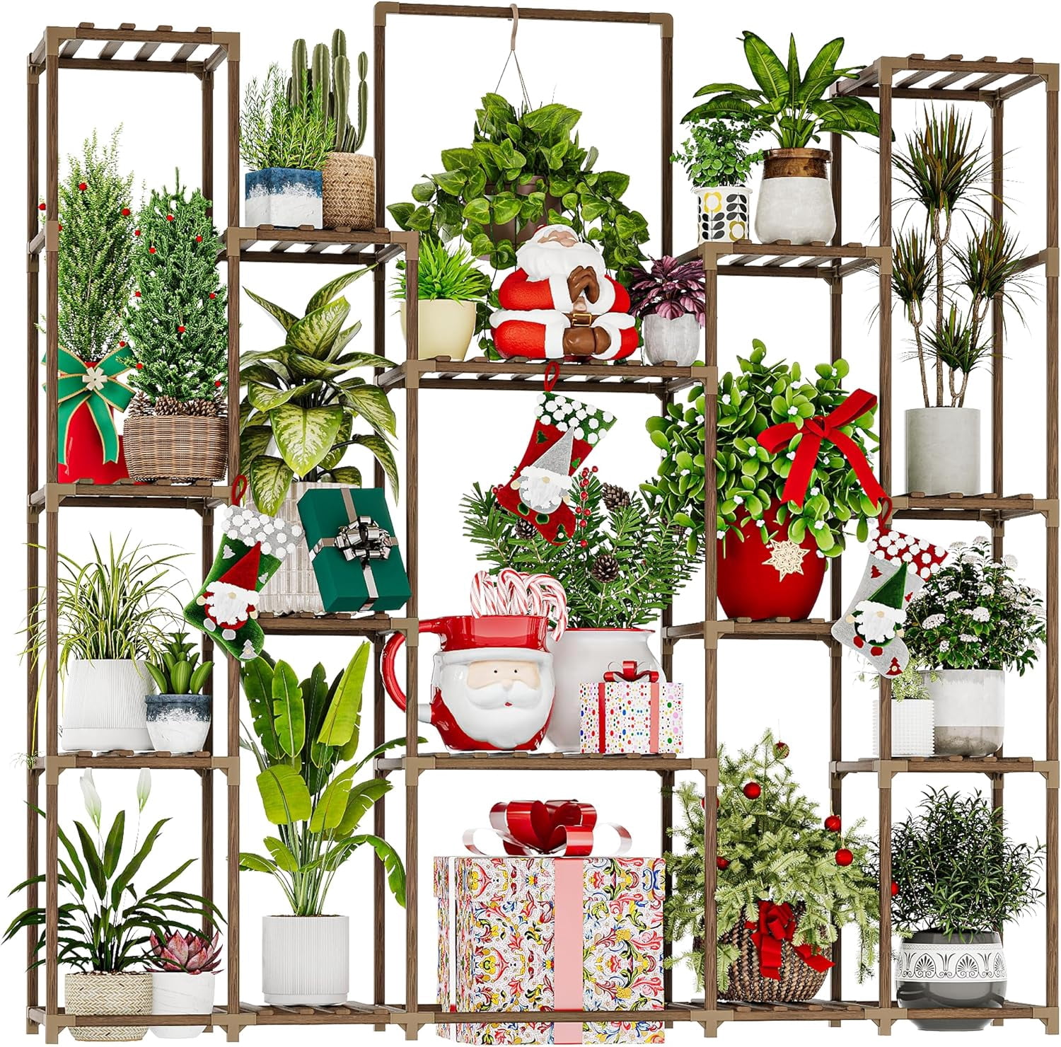 Plant Stand Indoor 30 Pots Large Plant Shelf Wide Tall Outdoor Plant ...