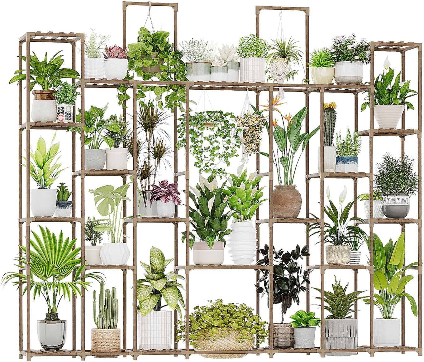 Plant Stand Indoor 30 Pots Large Plant Shelf Wide Tall Outdoor Plant ...