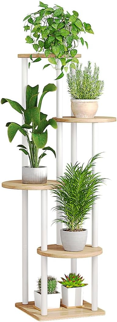 Plant Stand Indoor 5 Tier Metal Plant Shelf for Multiple Plants Corner ...