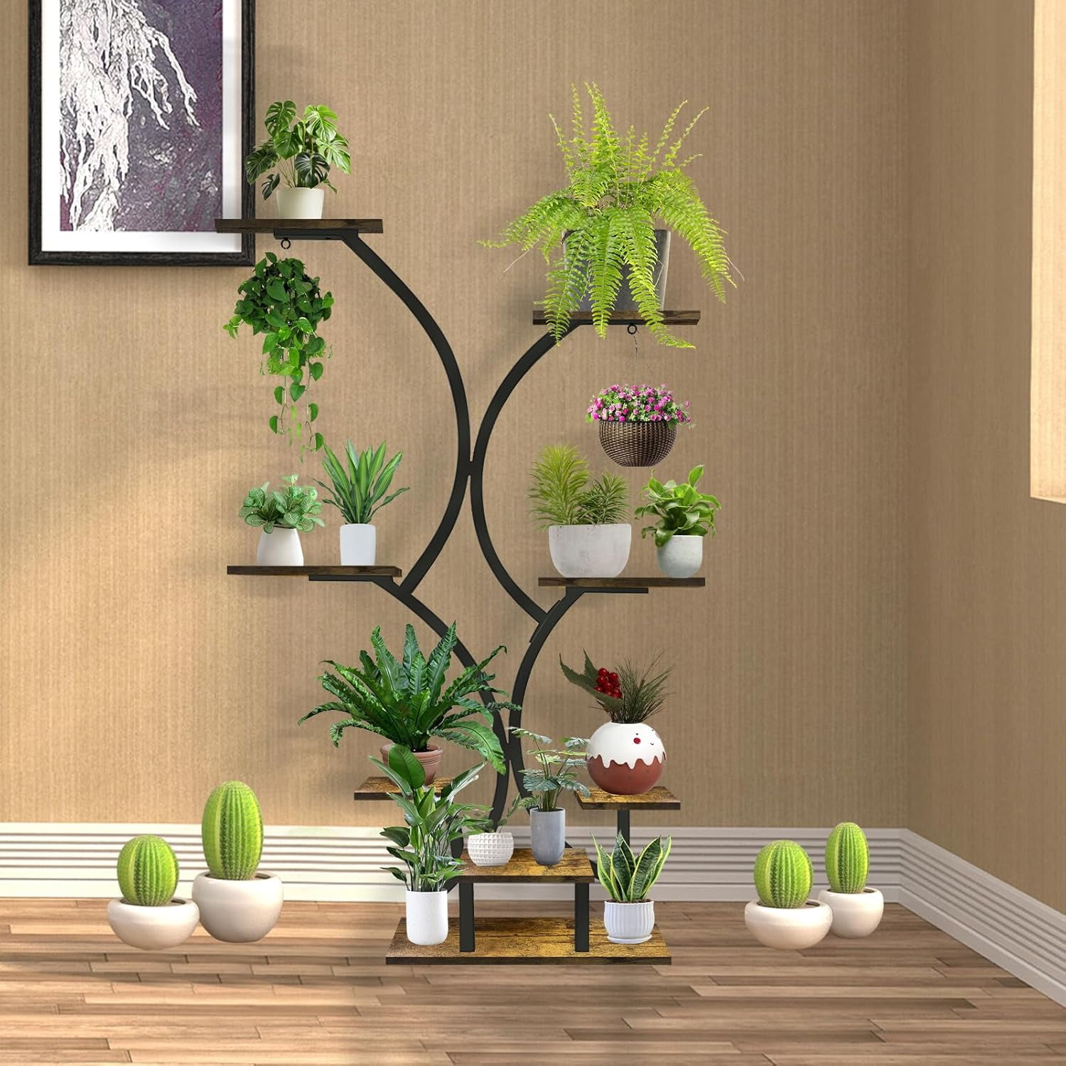 Plant Stand Indoor, 8 Tiered Indoor Plant Shelf, 52” Tall Plant Rack ...