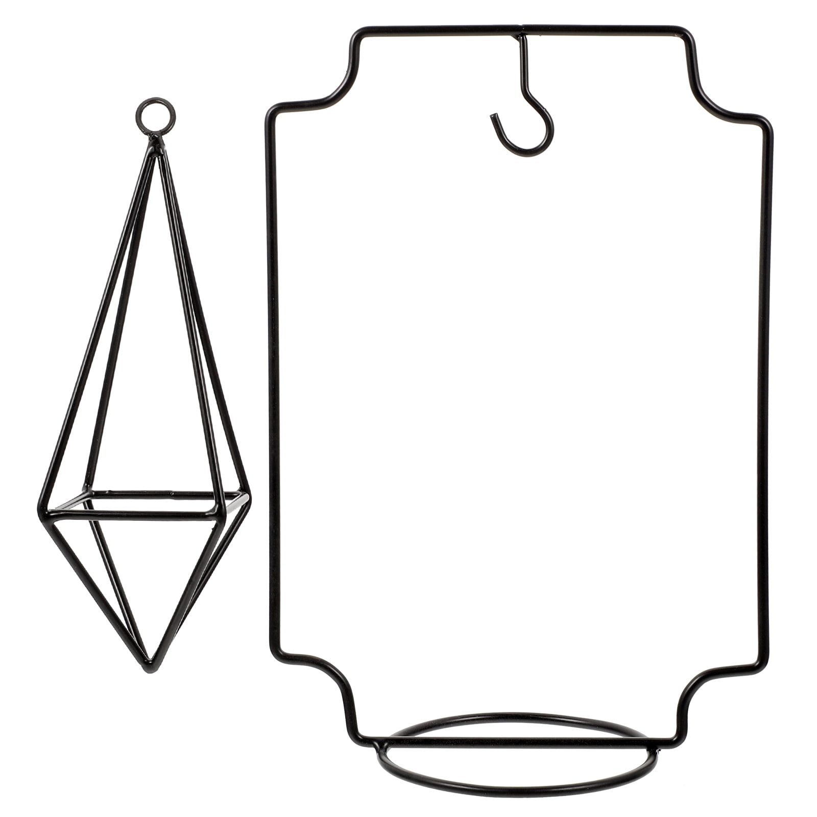 Black Iron Display Rack for Small Plants and Photo Frames Modern Room ...