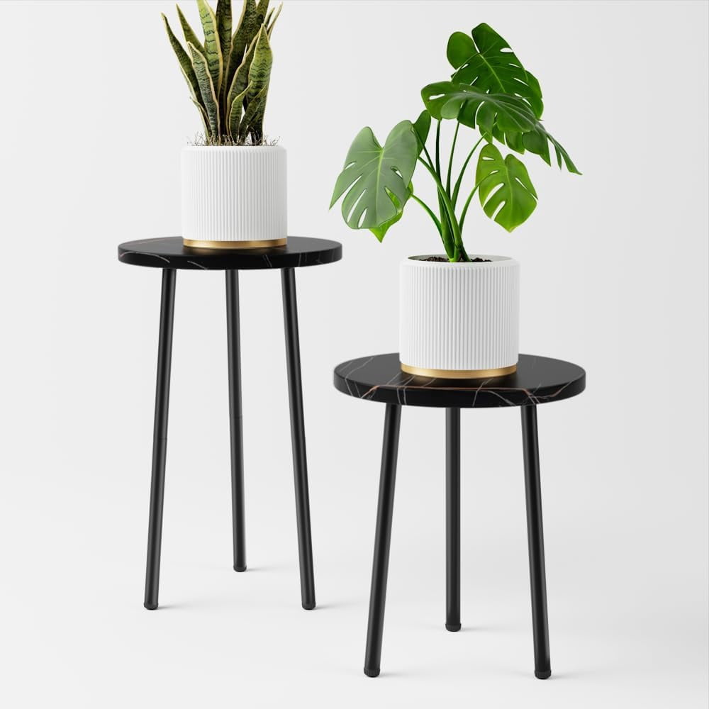 Plant Stand Indoor, Mid Century Plant Holder 2 Pack , Corner Plant ...