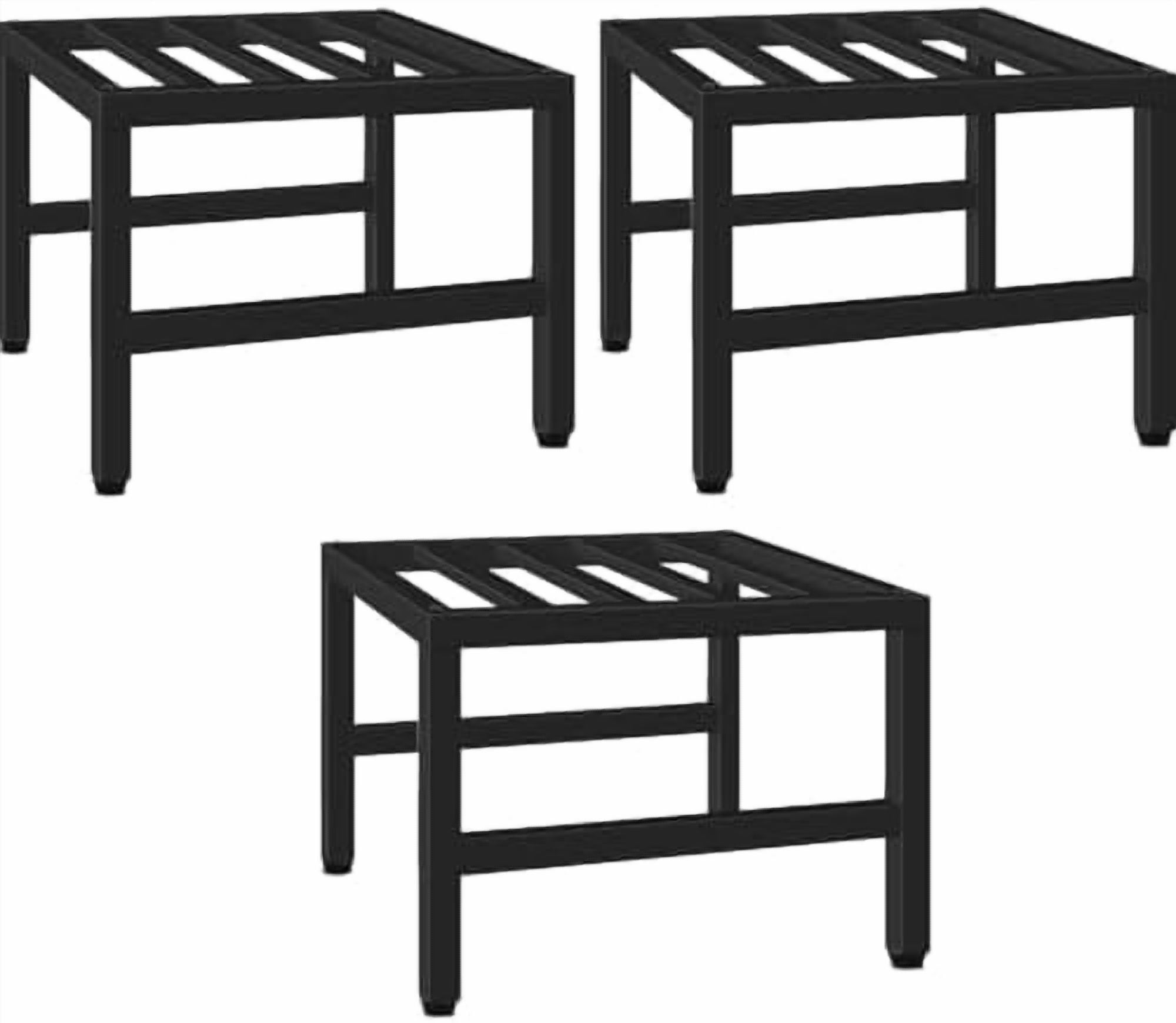 Plant Stand Indoor Outdoor, Heavy Duty Wrought Iron Pedestal Stands ...