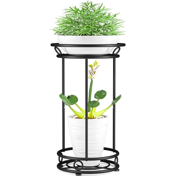Plant Stand Indoor Outdoor - Metal Planter Holder Shelf Tall Tiered ...