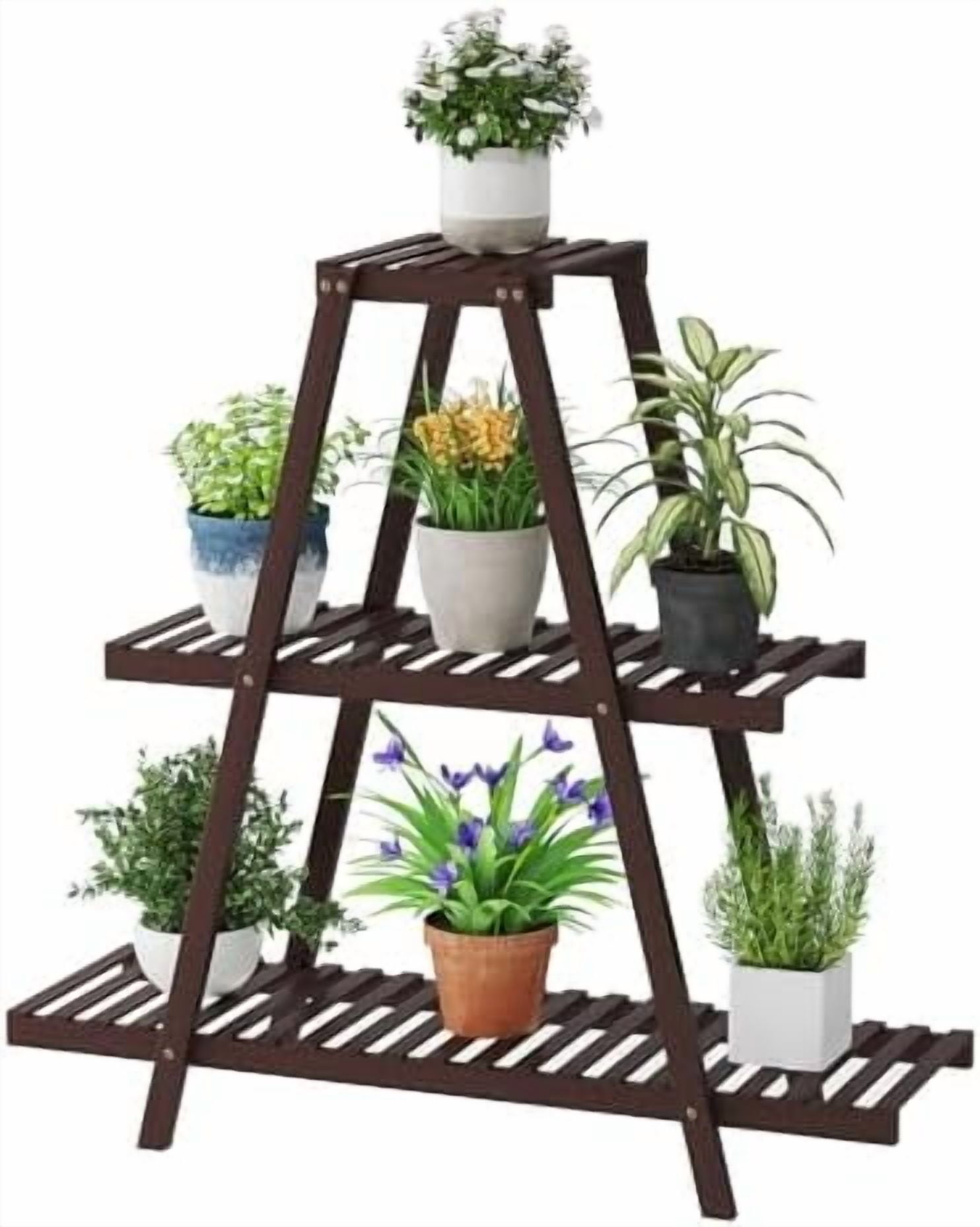 Plant Stand For Indoor Outdoor Tiered Plant Shelf 3 Tier 8 Potted ...